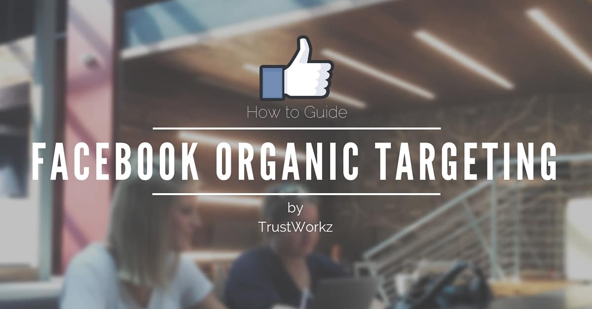 Step By Step Guide for Targeting Your Organic Facebook Posts | TrustWorkz